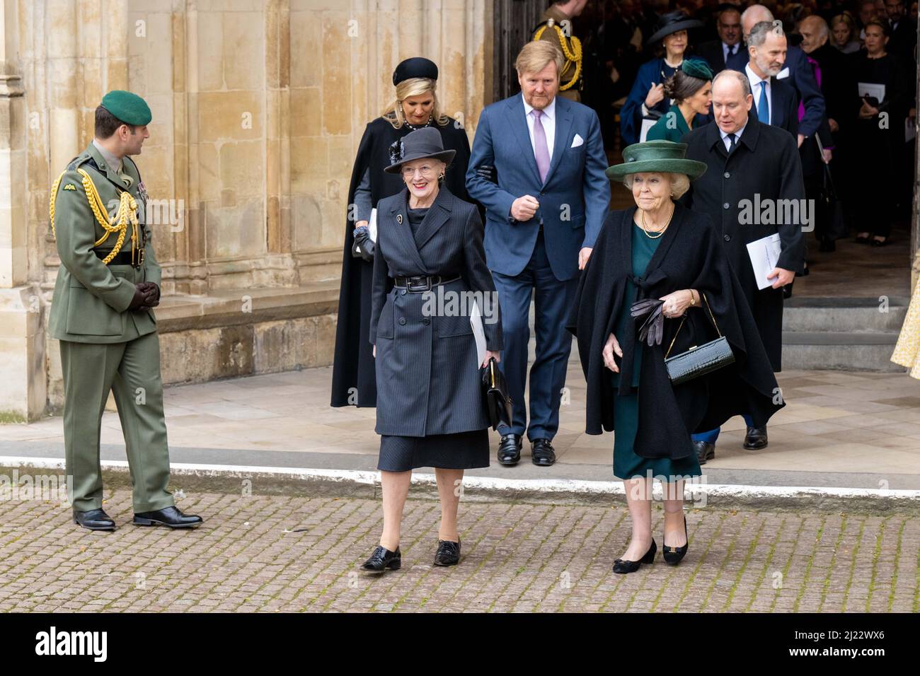 London, UK - 29 Mar 2022, Queen Margrethe II of Denmark and Princess ... London, UK - 29 Mar 2022, Queen Margrethe II of Denmark and Princess ...