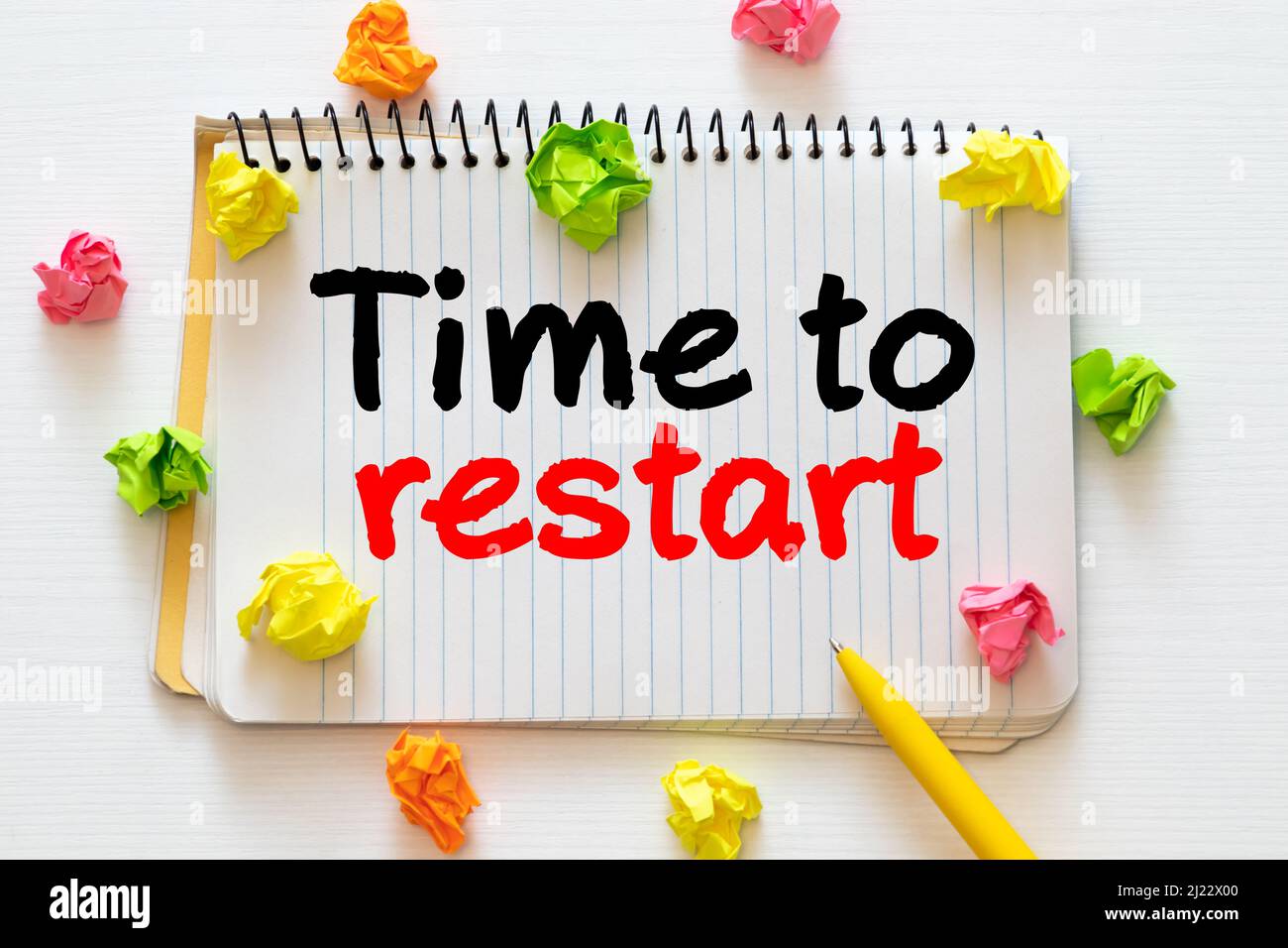 Notepad with text Job Fair on white background with clips, pen Stock ...