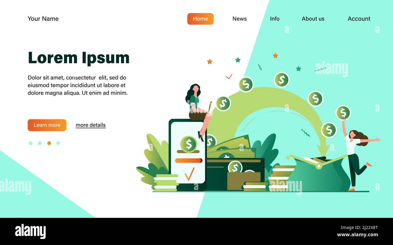 Stylized people sending payment and receiving money isolated flat ...