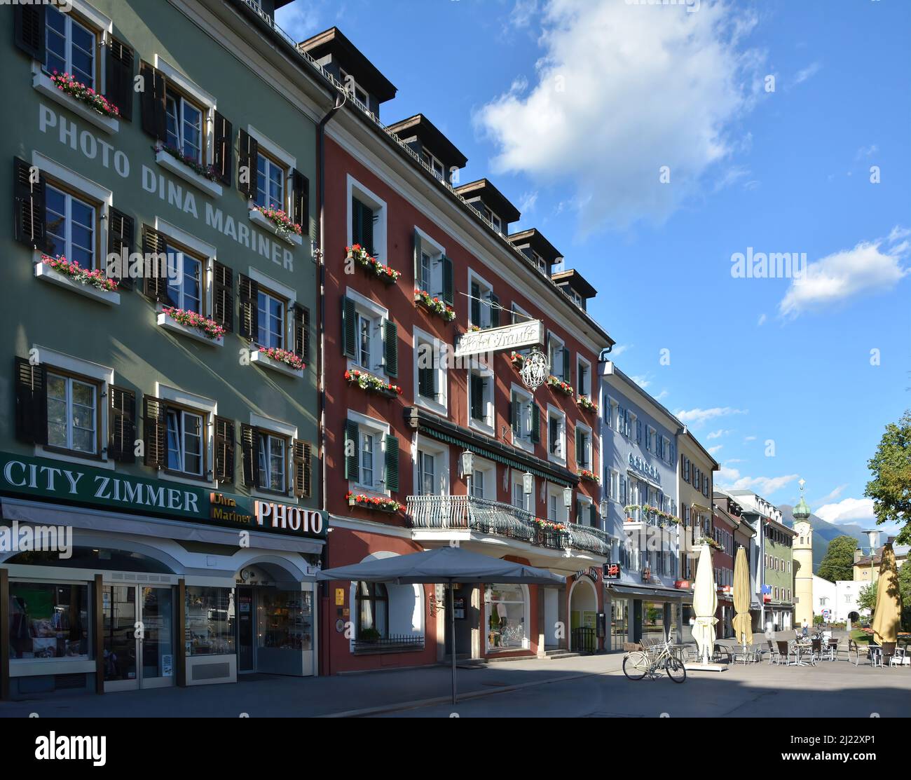 Lienz, Austria, view of the main square Stock Photo - Alamy