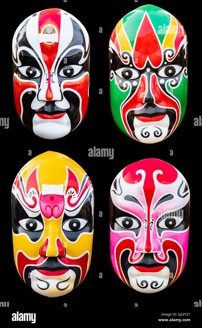 Collection of the best chinese traditional opera facial painting Stock ...