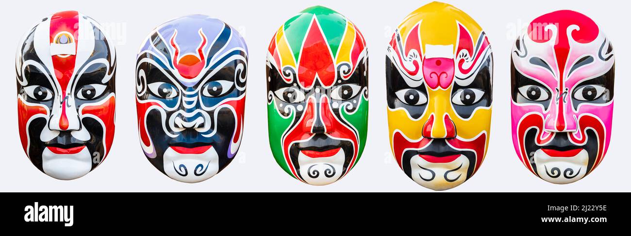 Collection of the best chinese traditional opera facial painting Stock ...