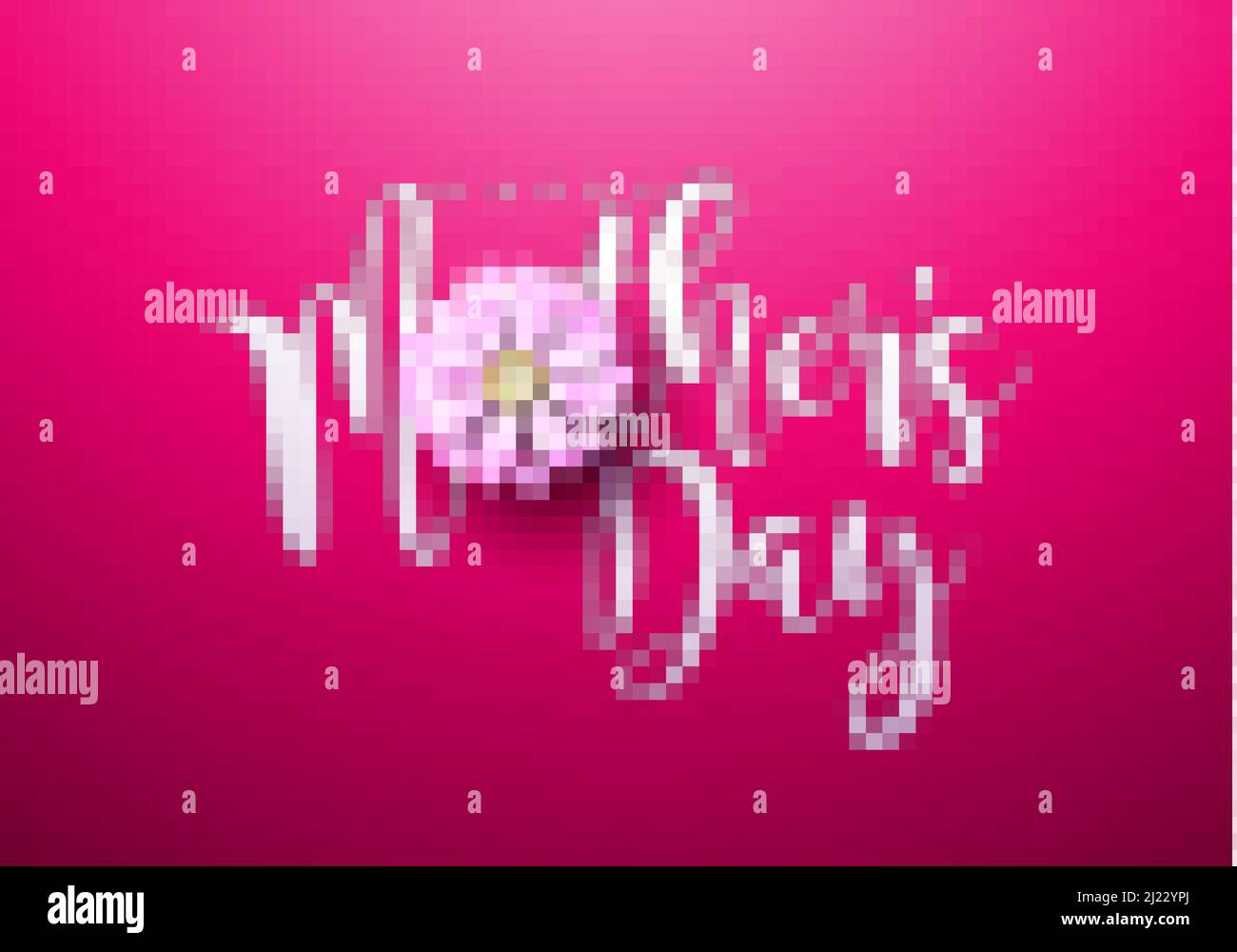 Happy Mother's Day Greeting Card Design with Spring Flower and ...