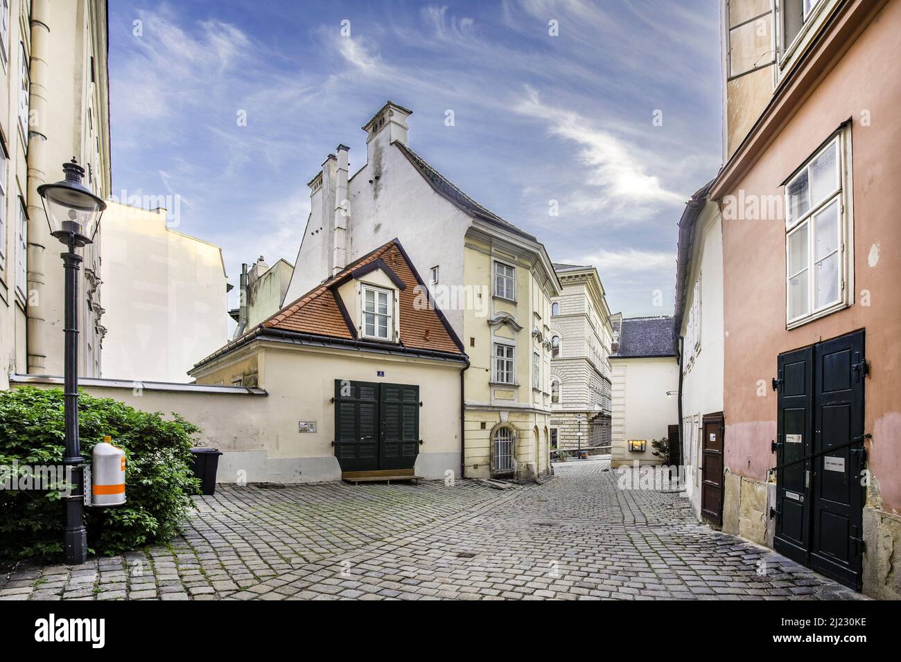 Vienna, Austria - April 26, 2015: typical old houses in Vienna first ...