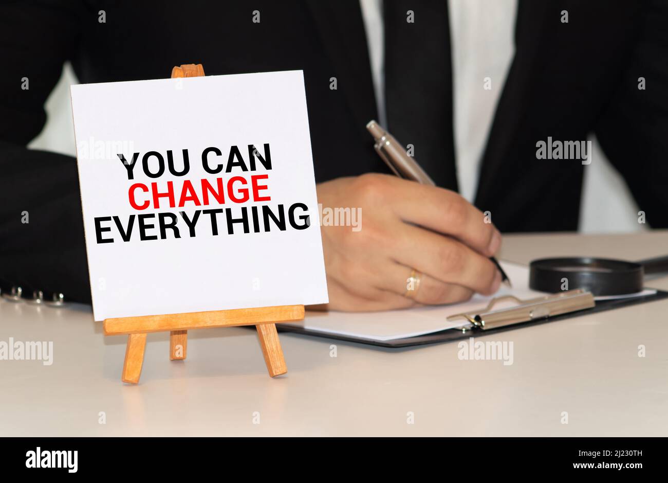 You Can Change Everything message, motivation concept Stock Photo - Alamy