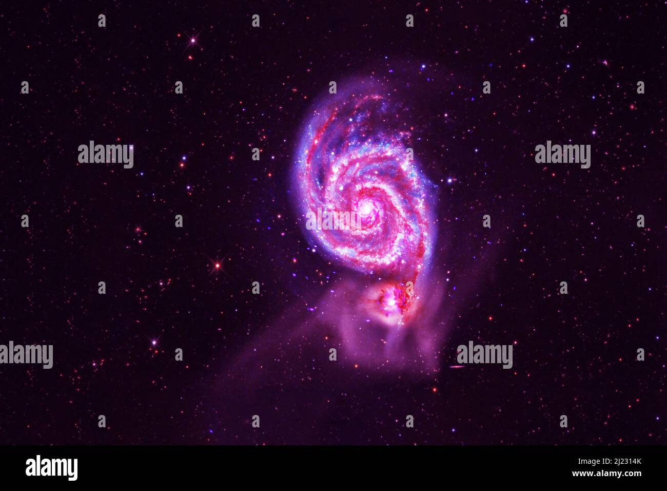 Beautiful spiral galaxy. Elements of this image furnished by NASA Stock ...