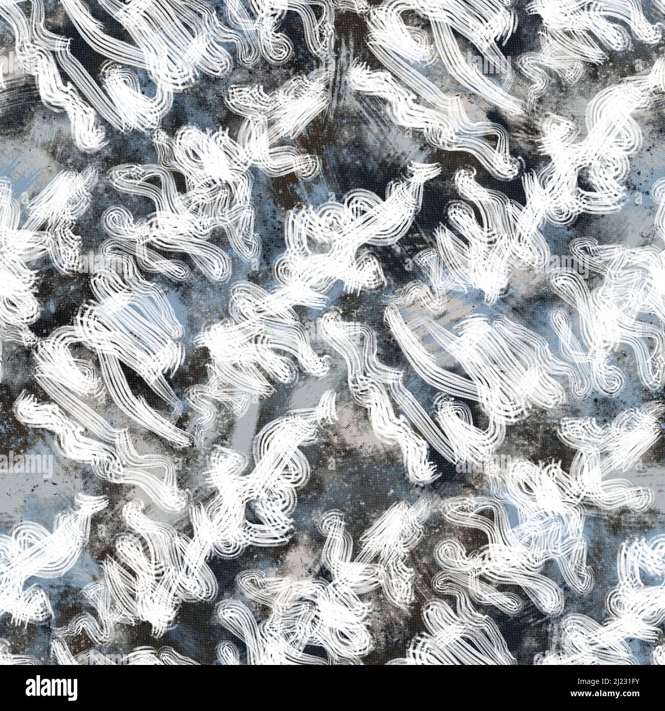 Seamless neutral and white grungy classic abstract surface pattern ...