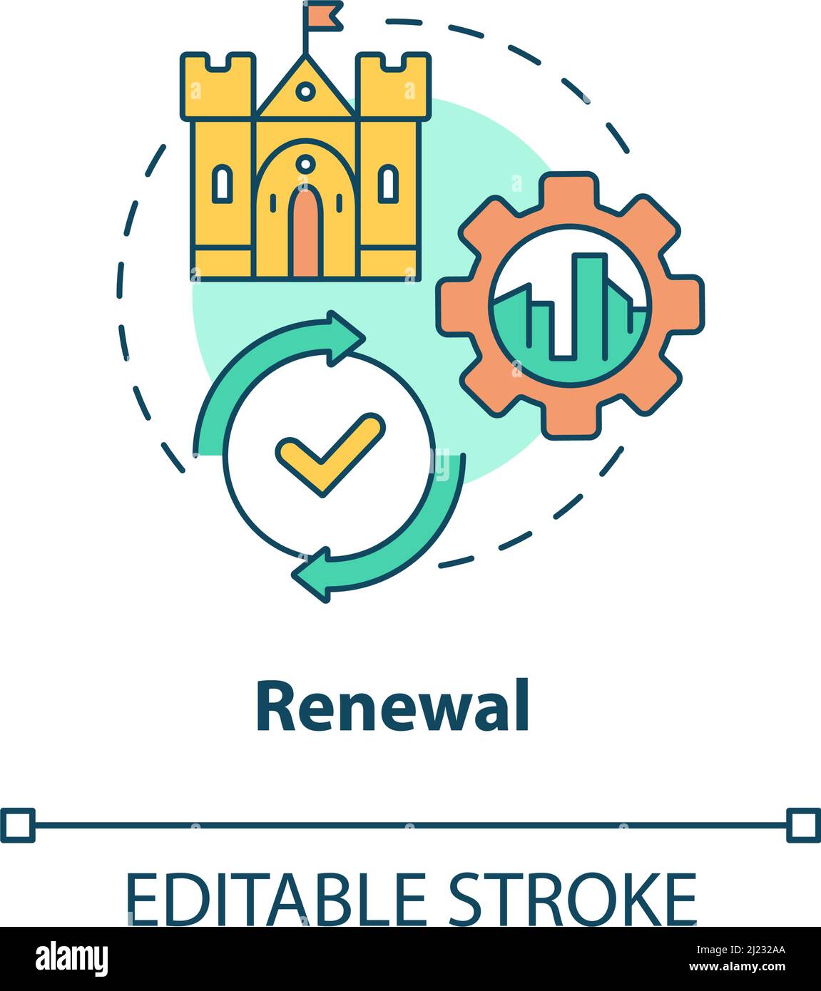 Renewal concept icon Stock Vector Image & Art - Alamy