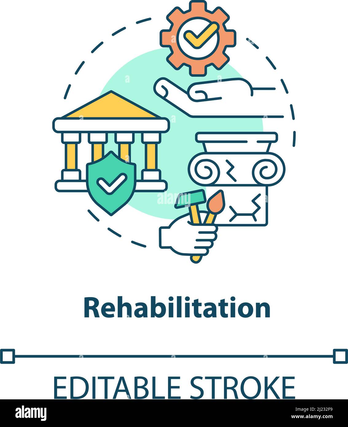 Rehabilitation concept icon Stock Vector Image & Art - Alamy