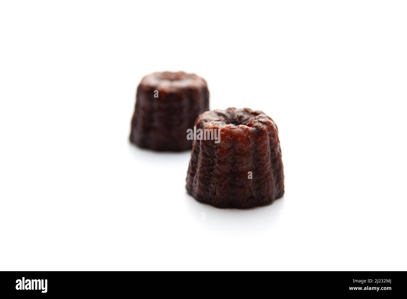 canele de Bordeaux french pastry isolated on white background Stock ...