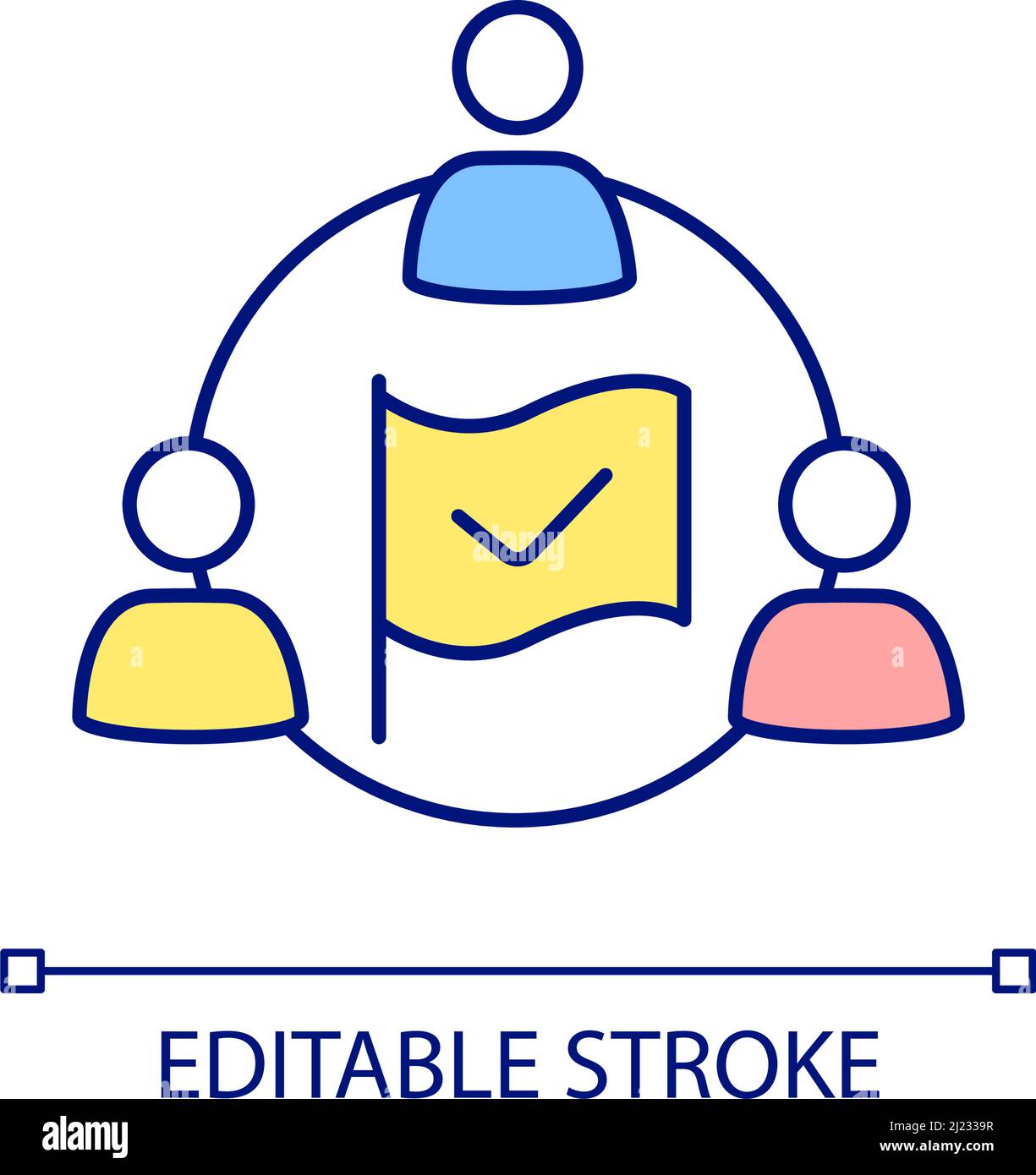 National community building RGB color icon Stock Vector Image & Art - Alamy