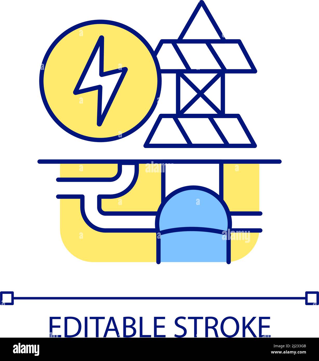 Development of infrastructure RGB color icon Stock Vector Image & Art ...