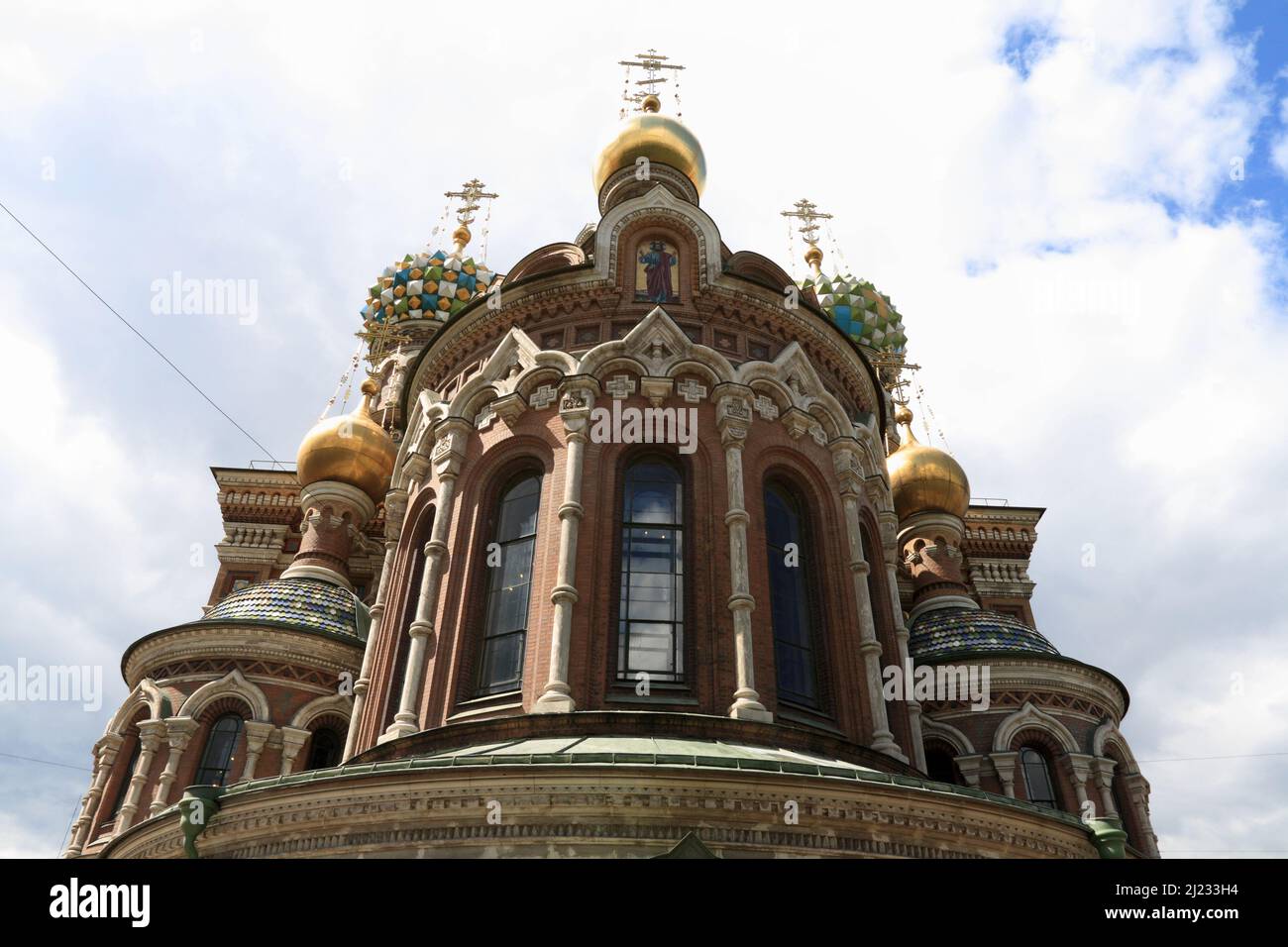 The round cupola of russian orthodox church Stock Photo - Alamy