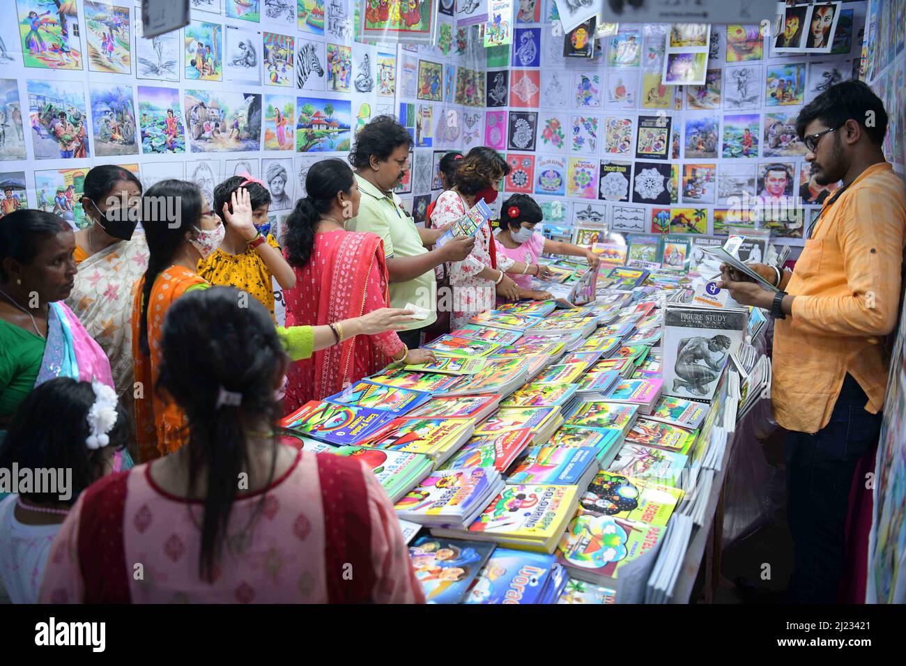 People visiting the 40th Agartala Book fair. Agartala, Tripura, India ...