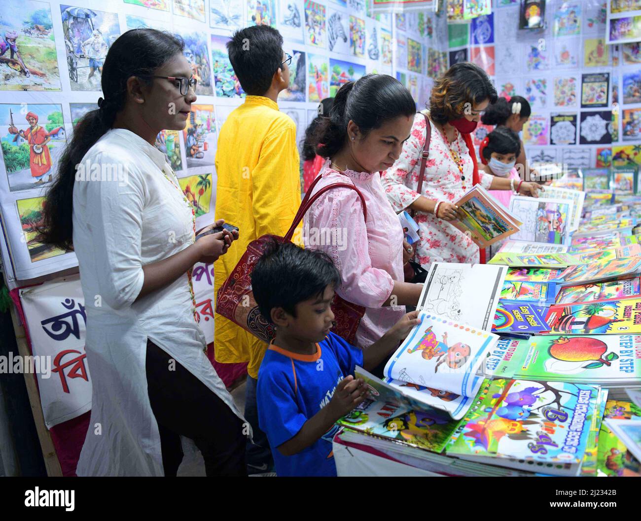 People visiting the 40th Agartala Book fair. Agartala, Tripura, India ...