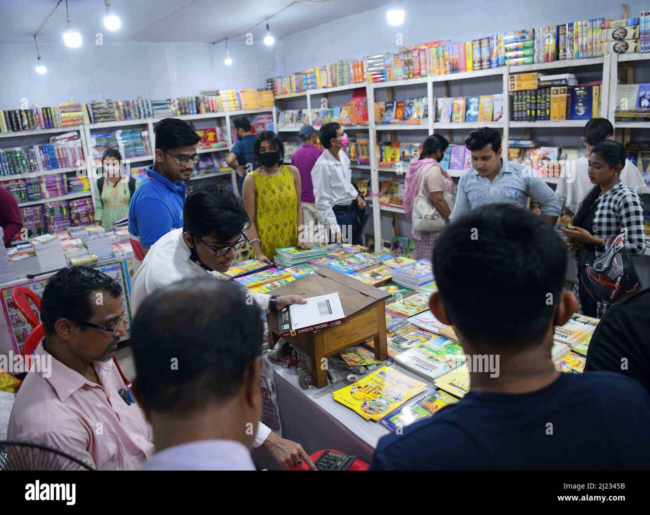 People visiting the 40th Agartala Book fair. Agartala, Tripura, India ...