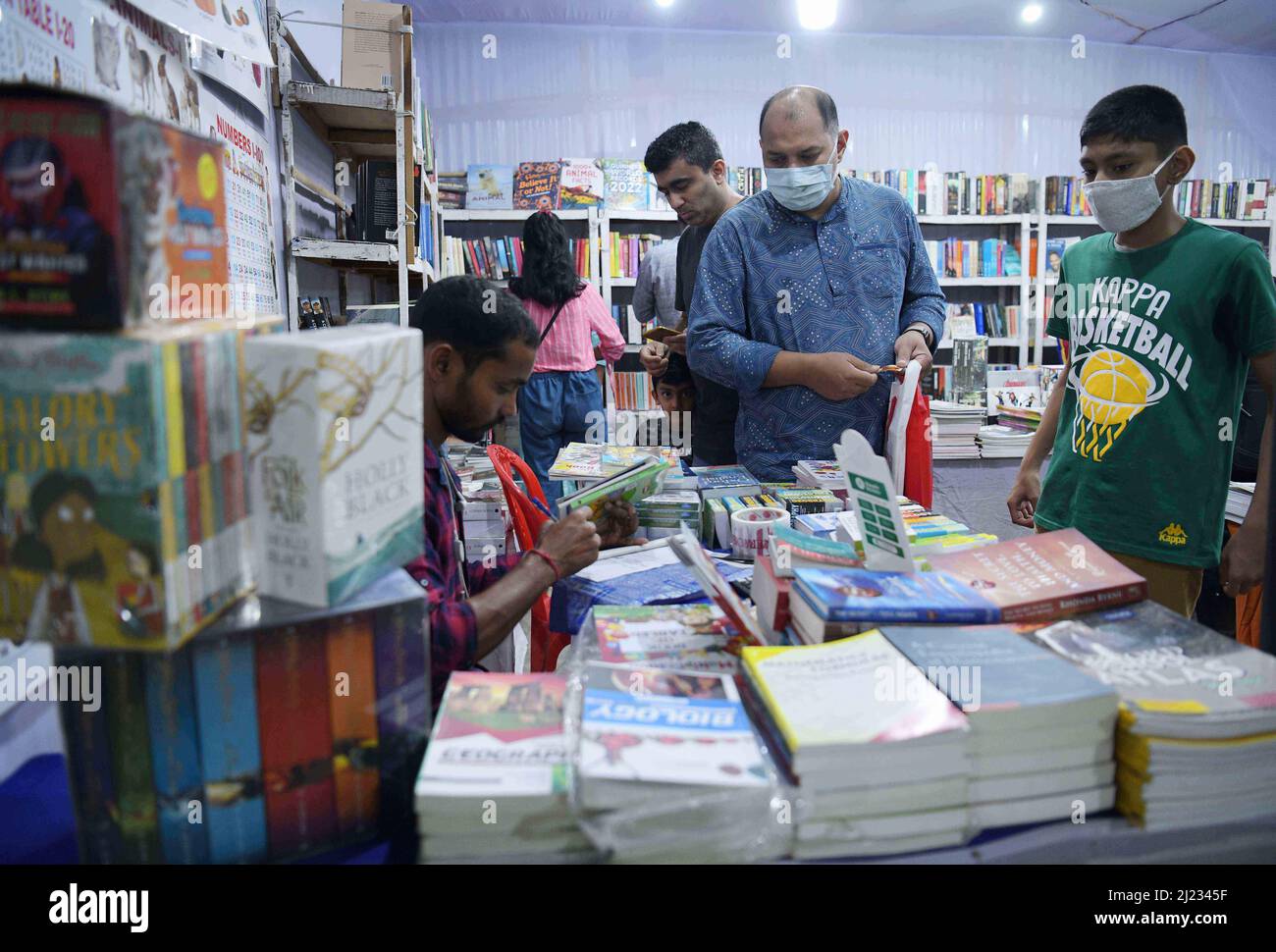 People visiting the 40th Agartala Book fair. Agartala, Tripura, India ...