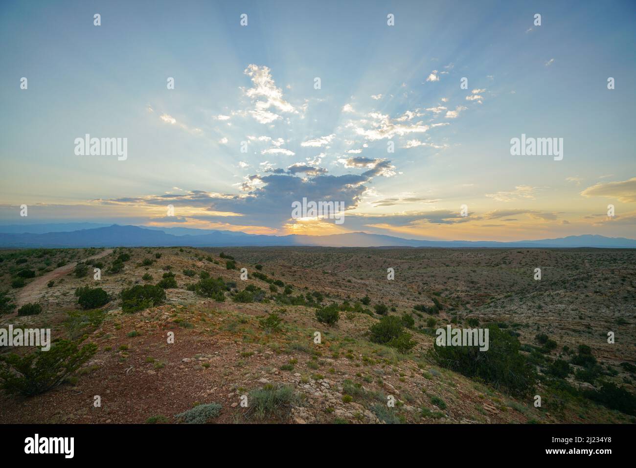 An aerial shot of the beautiful horizon and a blue cloudy sky Stock ...