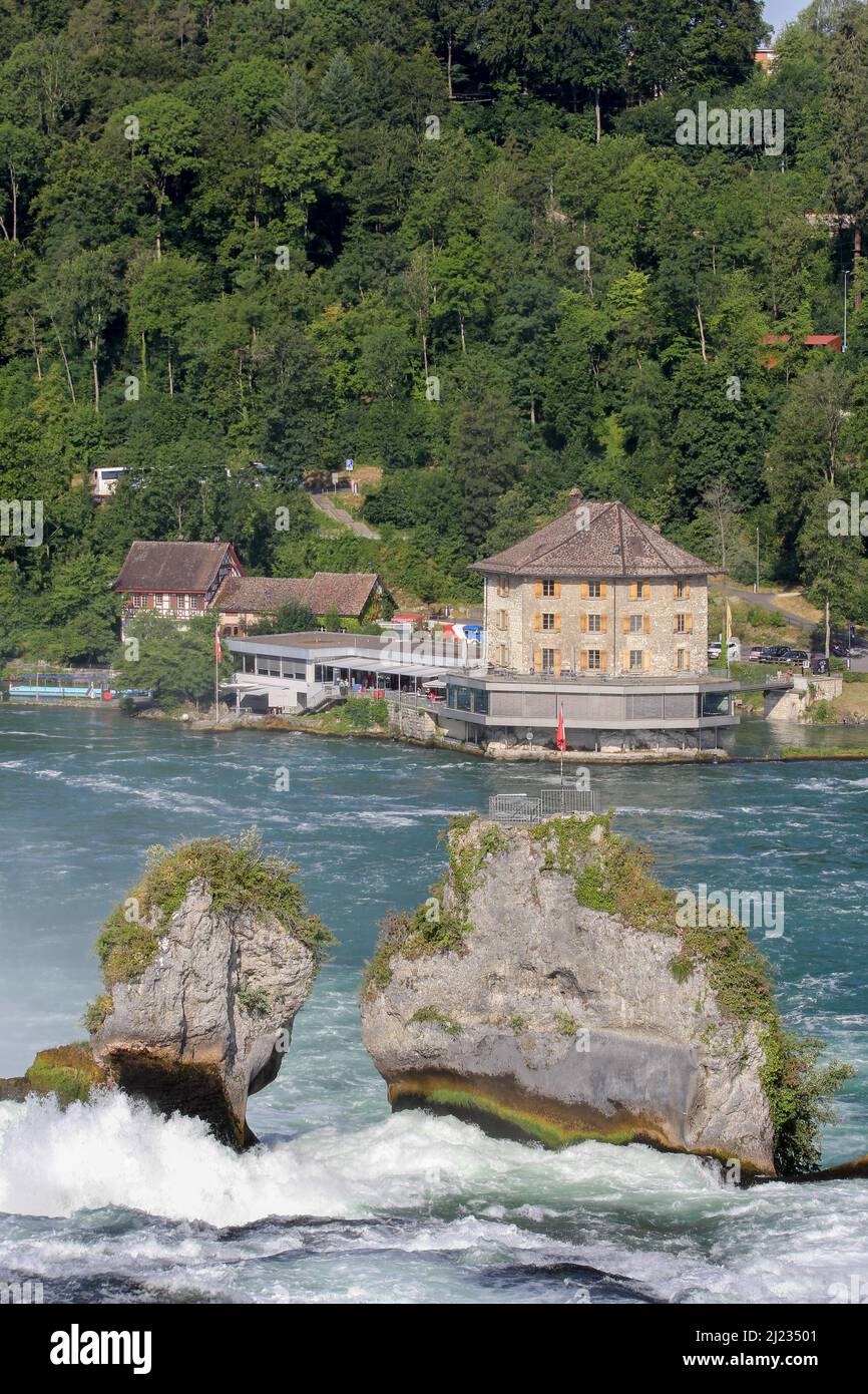 Rhine Falls - the biggest plain waterfall in Europe, Neuhausen ...