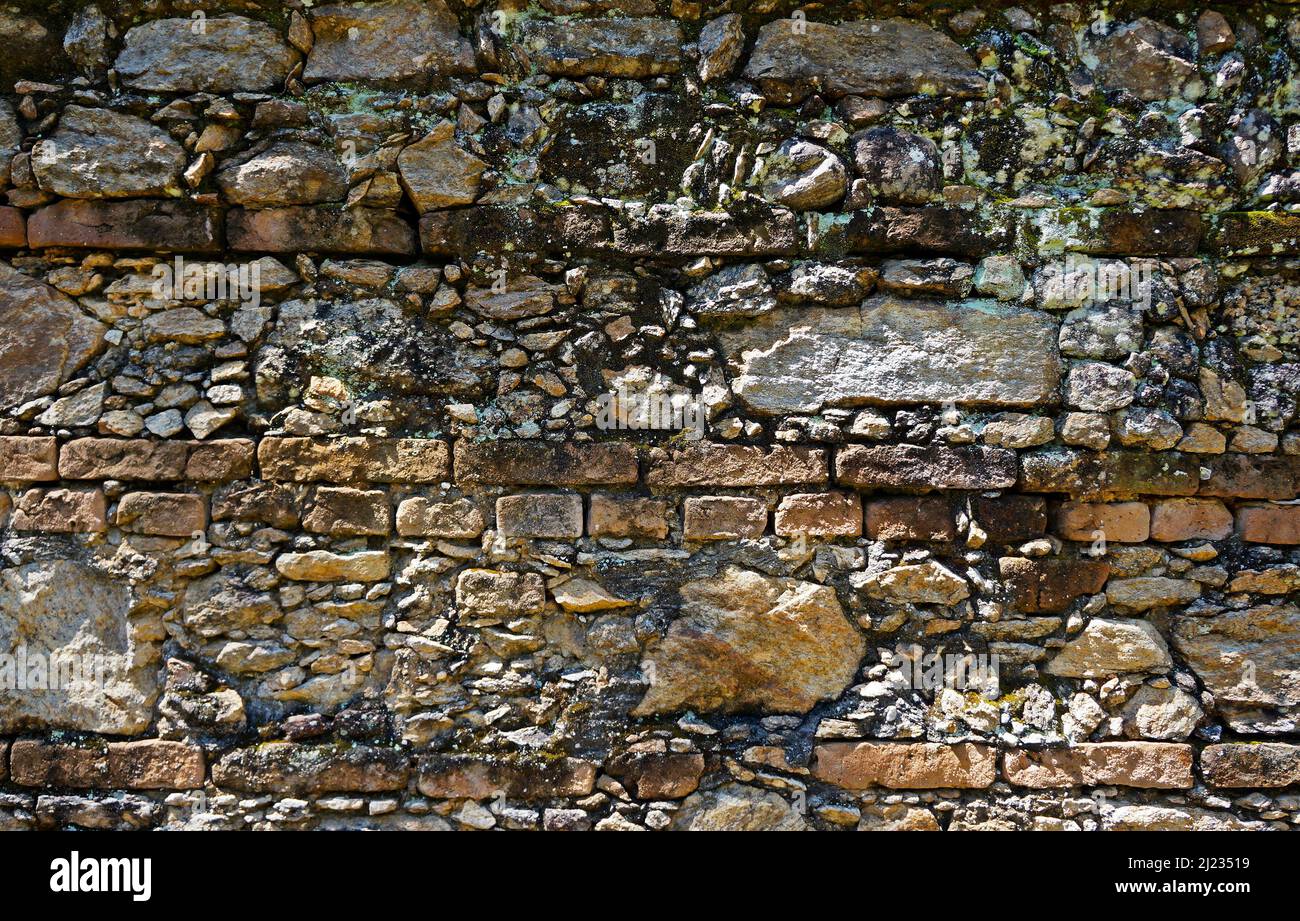 Ancient stone wall, Rio, Brazil Stock Photo - Alamy