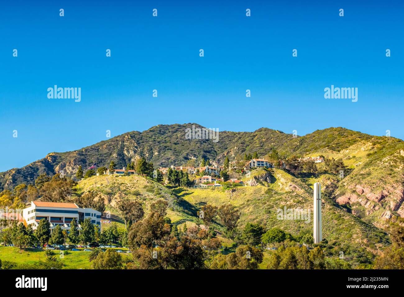 Pepperdine University campus in Malibu, Los Angeles, California, USA on ...