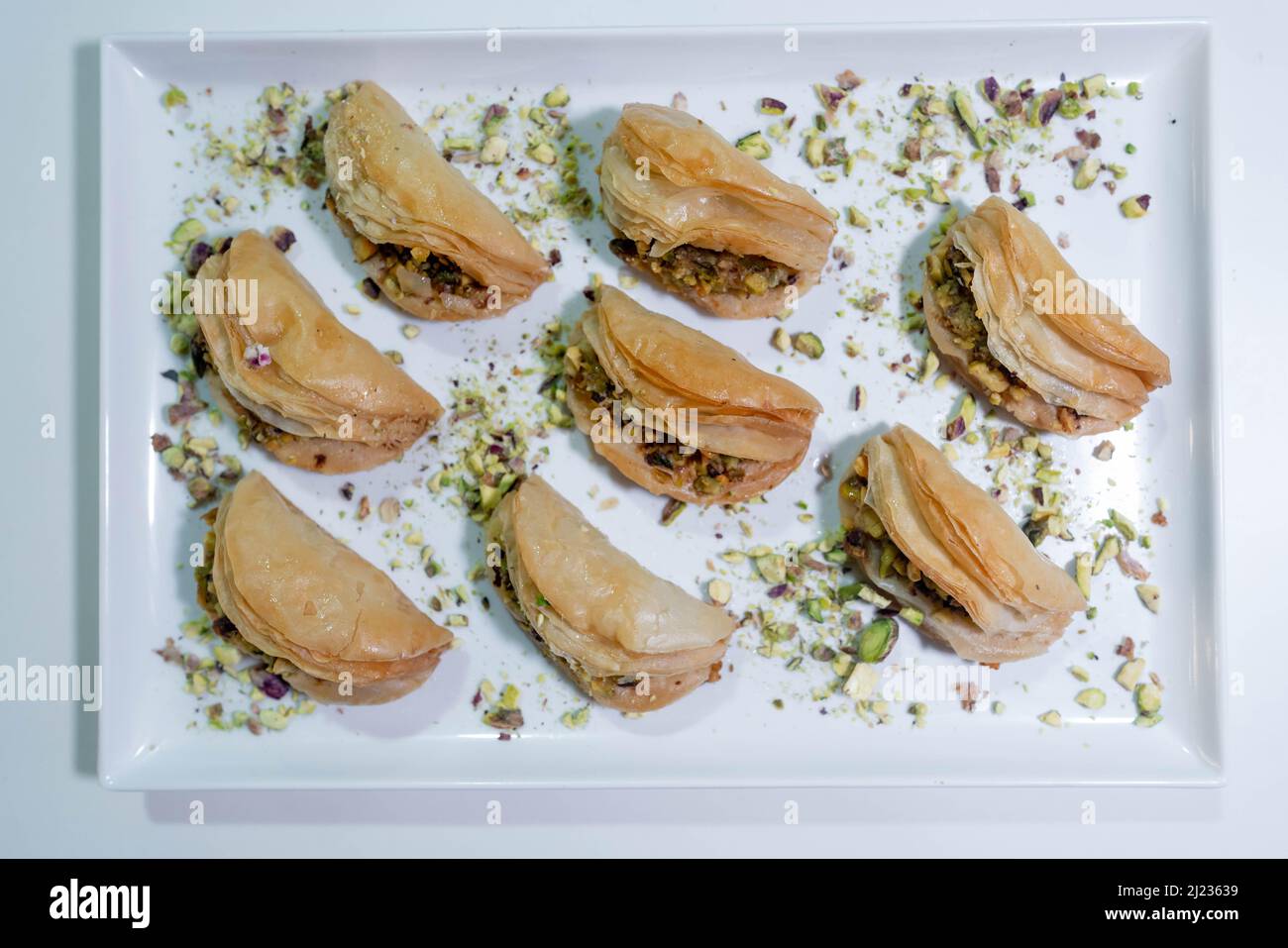 Arabic traditional dessert - a tray with a variety of sweets - creative ...