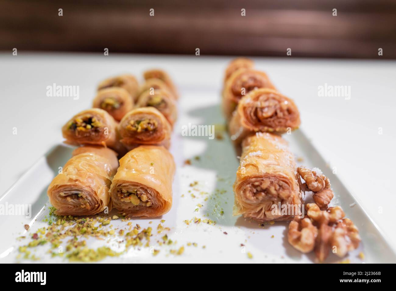 Arabic traditional dessert - a tray with a variety of sweets - creative ...