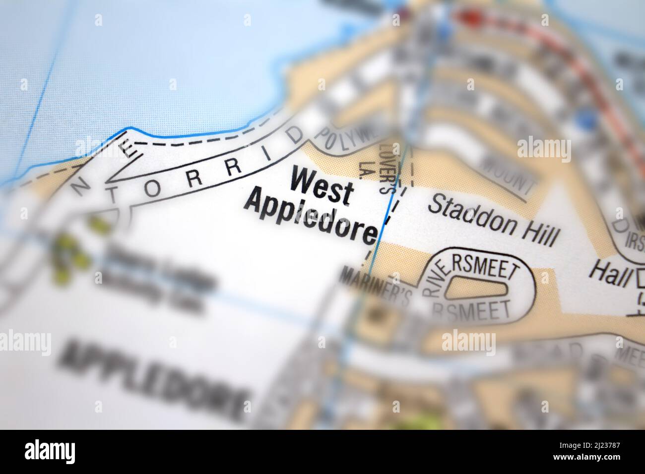 West devon outline map hi-res stock photography and images - Alamy