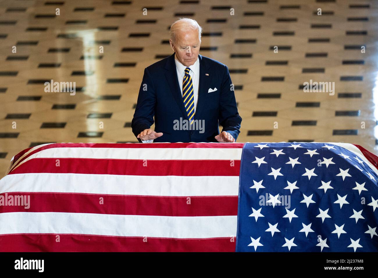 Washington, United States. 29th Mar, 2022. President Joe Biden pays ...
