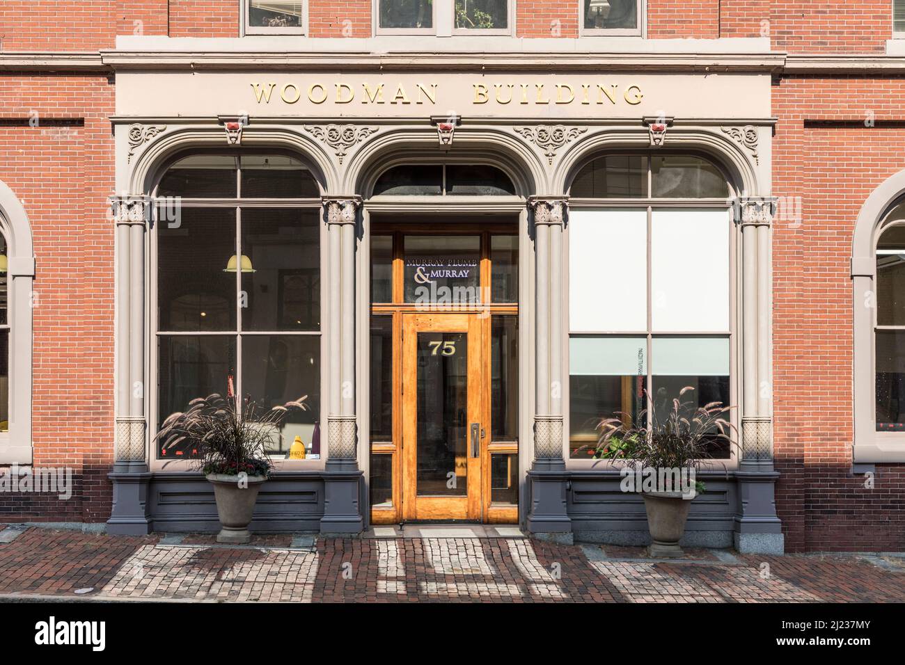 PORTLAND, USA - SEP 15, 2017: Portland Old Port is filled with 19th ...