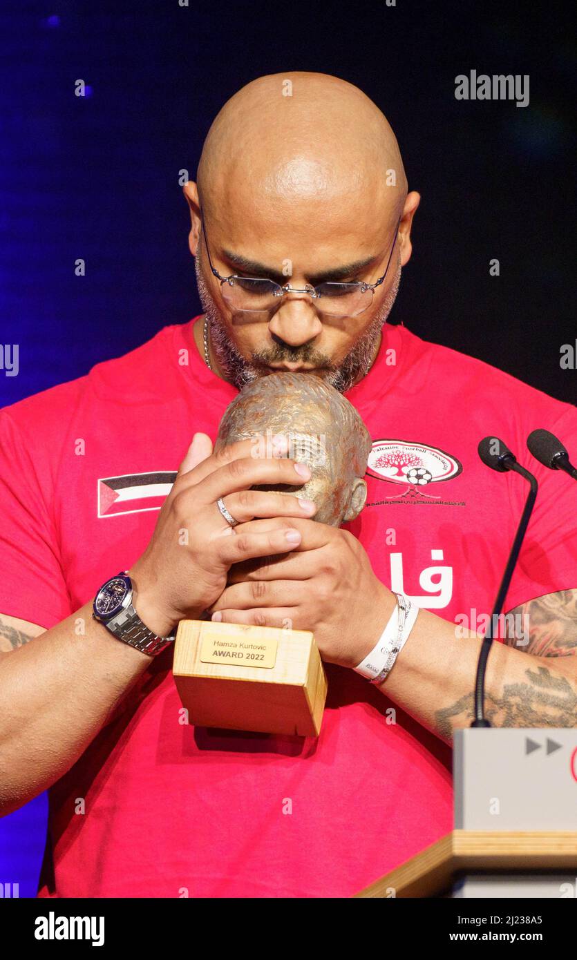 Hanau, Germany. 29th Mar, 2022. Rapper Massiv, real name Wasim Taha ...