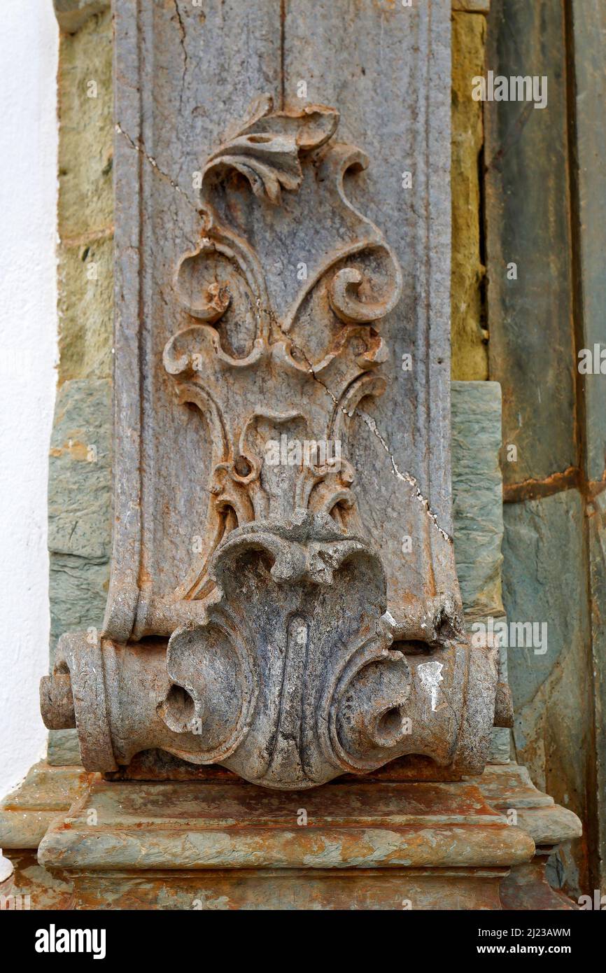 Ancient Baroque Ornament, Tiradentes, Minas Gerais, Brazil Stock Photo ...