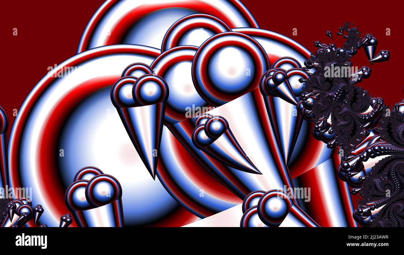 Abstract Computer generated Fractal design. A fractal is a never-ending ...