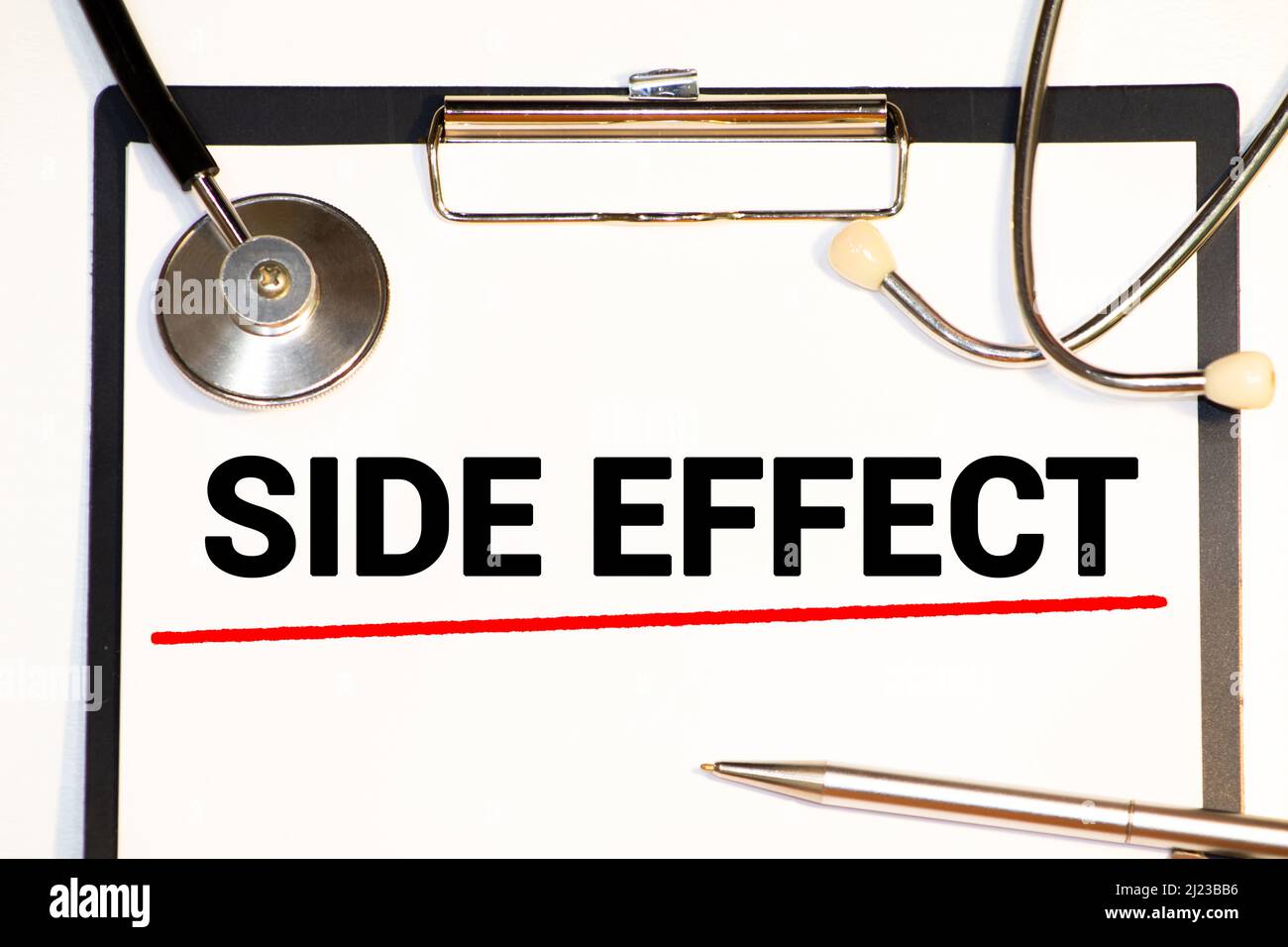 On a purple background a stethoscope with yellow list for you text SIDE ...