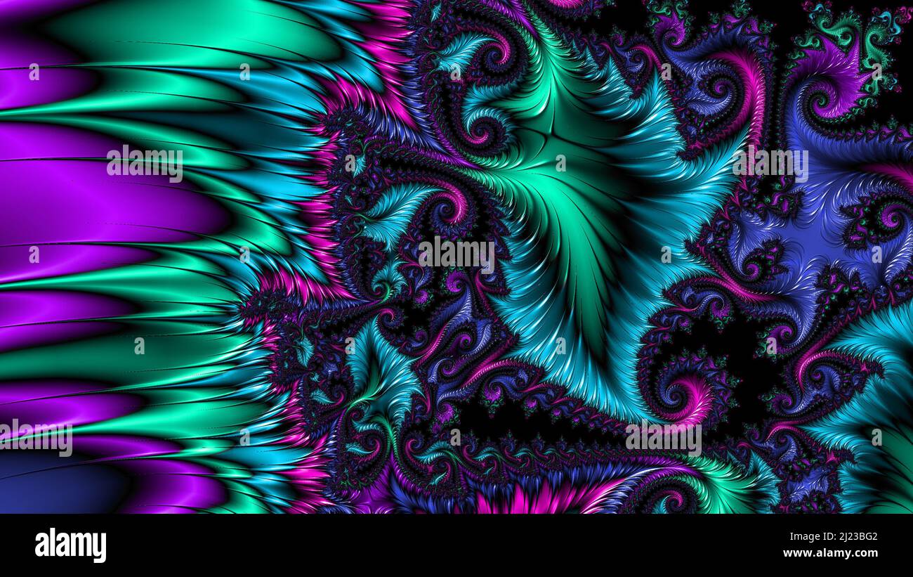Abstract Computer generated Fractal design. A fractal is a never-ending ...