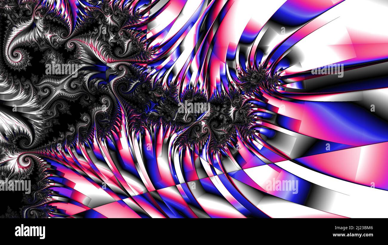 Abstract Computer generated Fractal design. A fractal is a never-ending ...