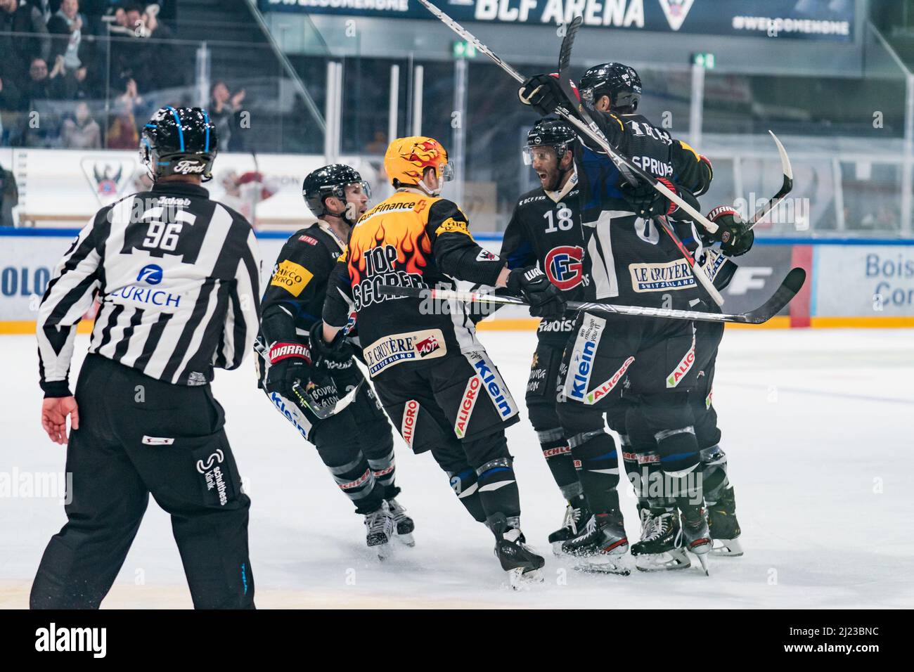 03/29/2022, Fribourg, BCF Arena, Playoffs: Fribourg-Gotteron - Lausanne ...