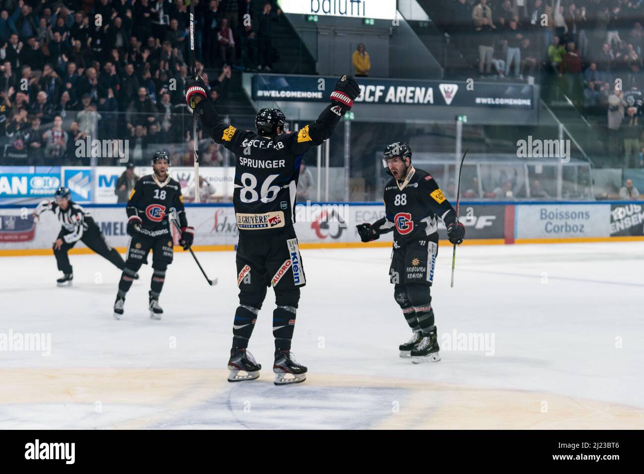 March 29, 2022, Fribourg, BCF Arena, Playoffs: Fribourg-Gotteron ...