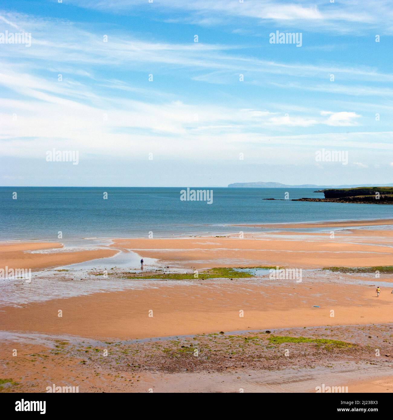Traeth Lligwy beach on the eastern coast near Dulas on Isle of Anglesey ...