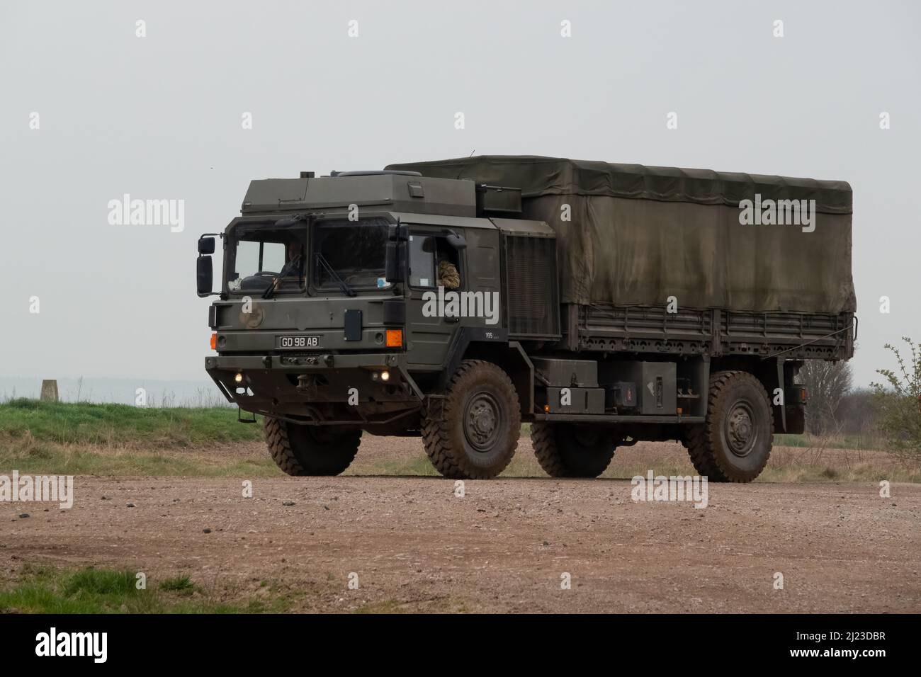 British Army MAN SV 4x4 logistics truck on a military exercise Stock ...