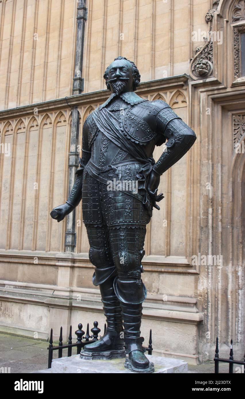 Bronze statue of William Herbert, 3rd Earl of Pembroke (1580–1630) in ...