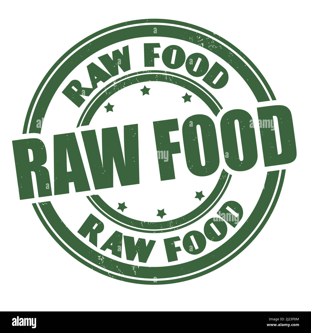 Raw food grunge rubber stamp on white background, vector illustration ...