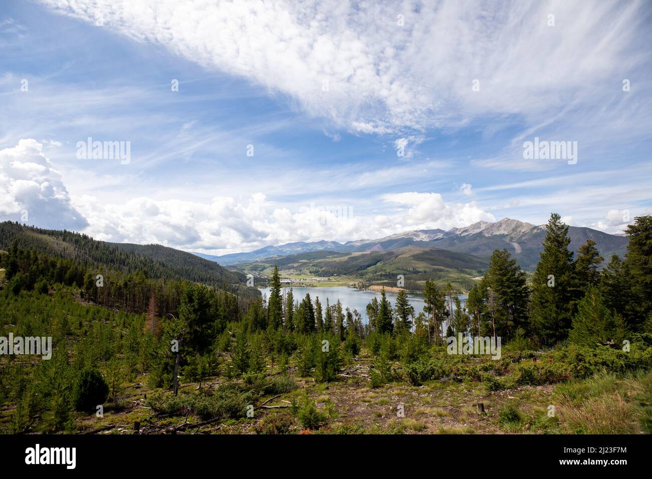 Dillion Reservoir and Ten Mile Range Stock Photo - Alamy