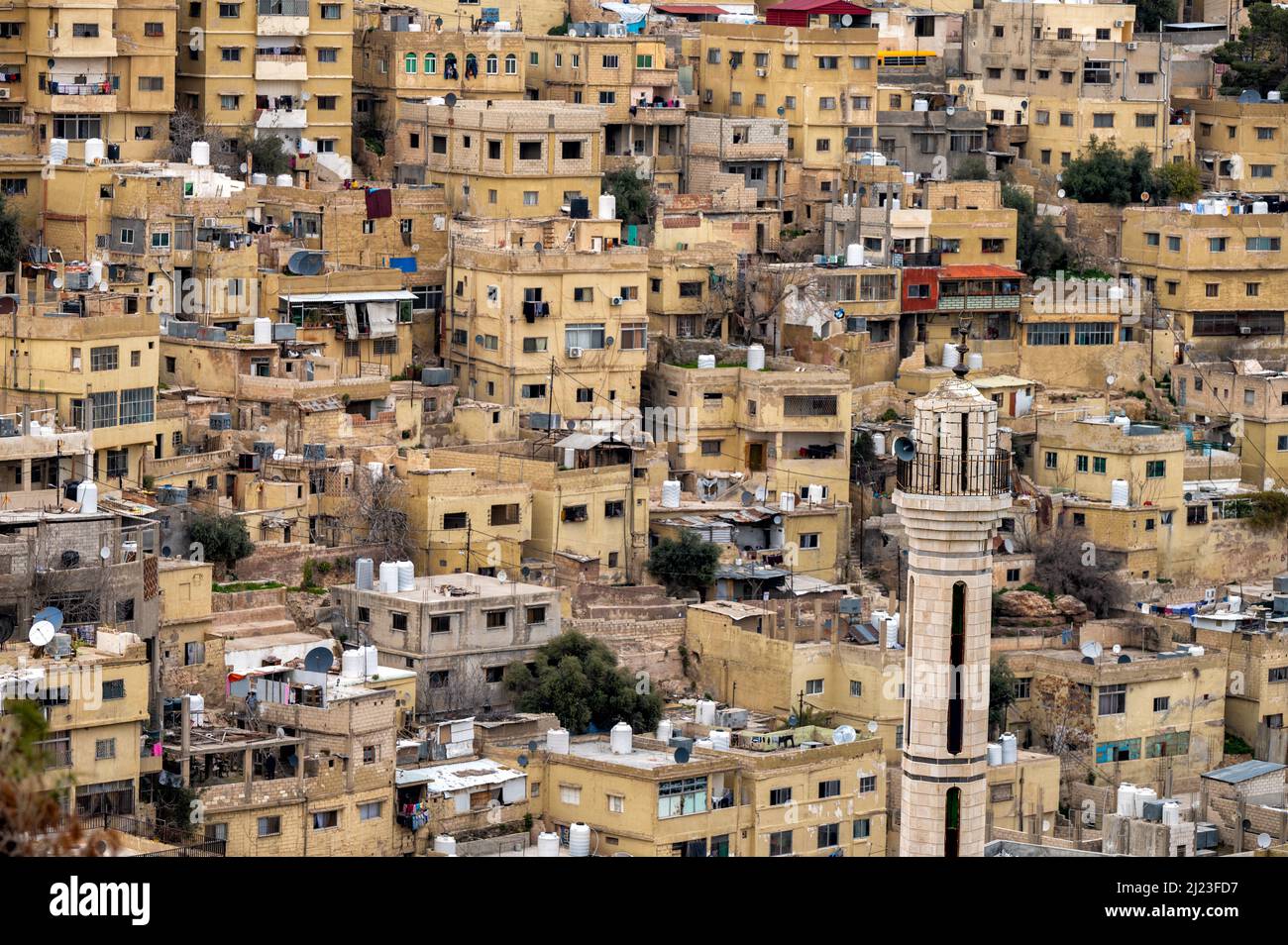 Amman, Jordan - 03.20.2022: Typical building of the city of Amman Stock ...