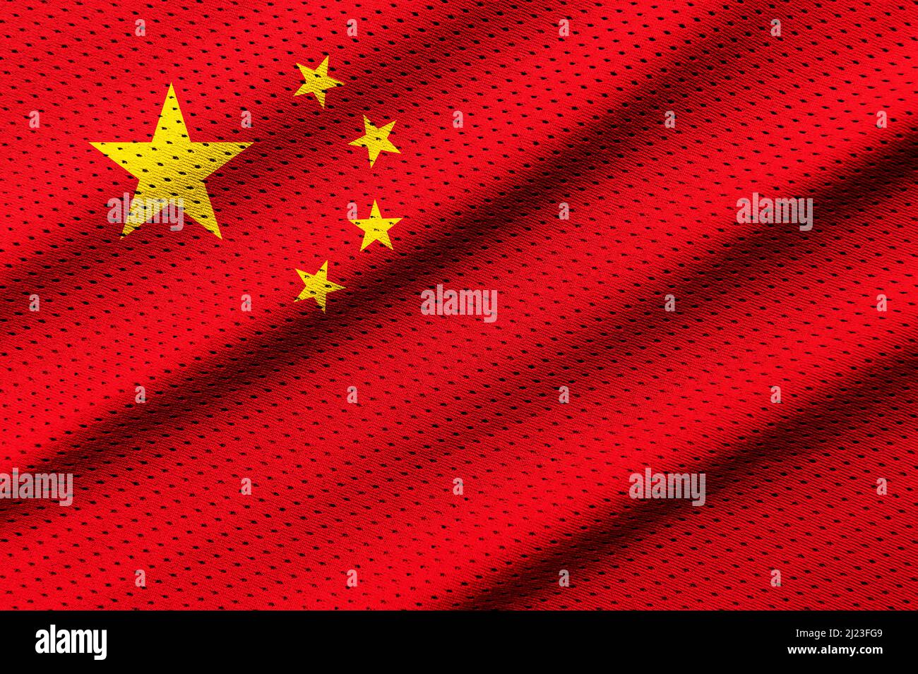 China flag on texture sports. Horizontal sport theme poster, greeting ...