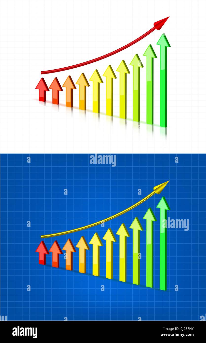 Diagram graphic up vector illustration isolated on white background ...