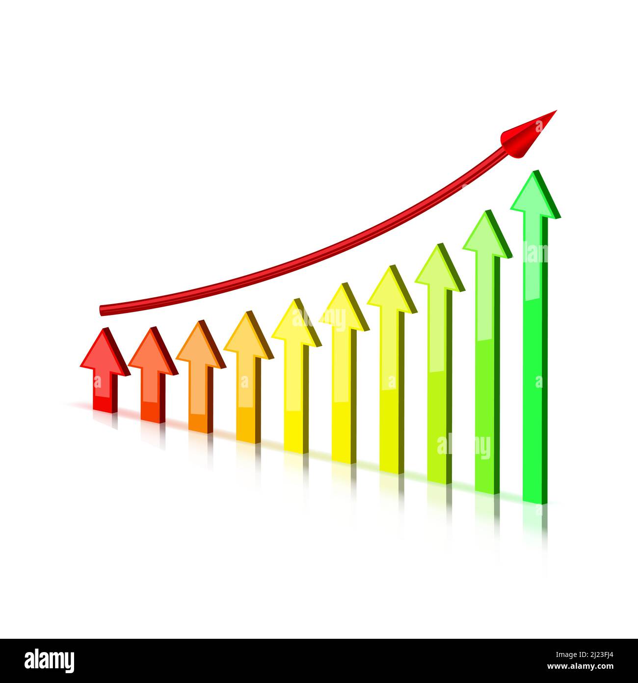 Diagram graphic up vector illustration isolated on white background ...