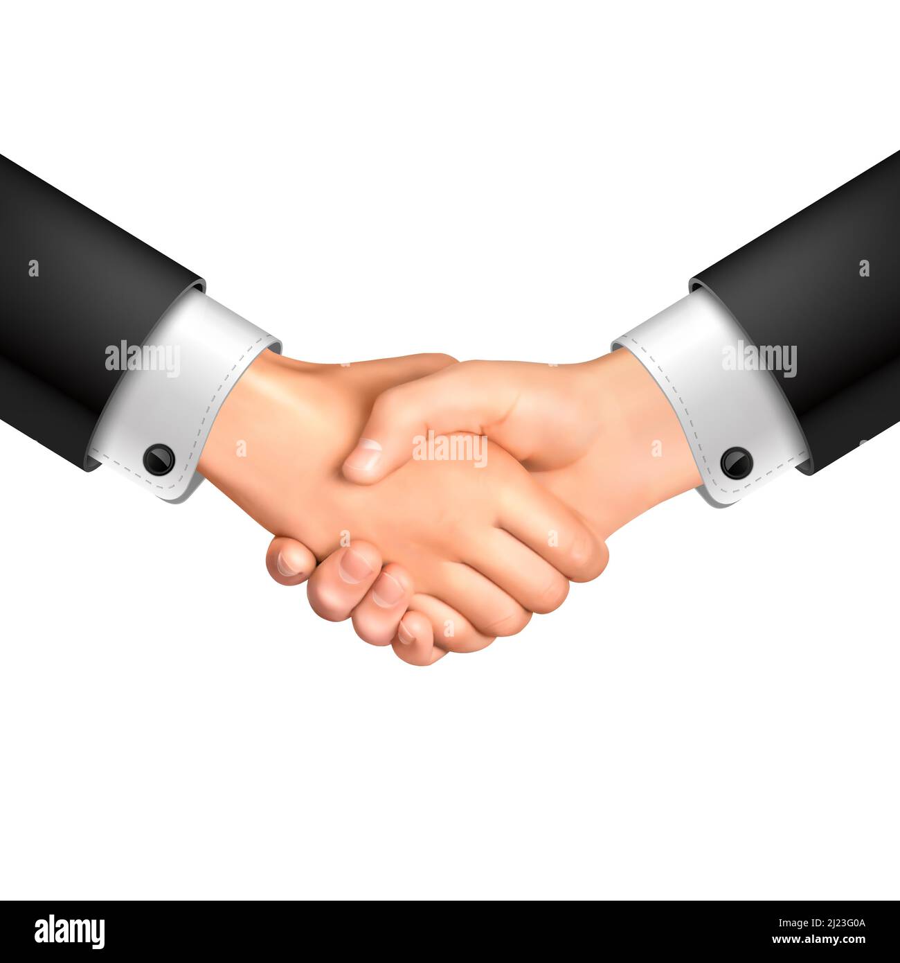 Handshake vector illustration isolated on white background Stock Vector ...