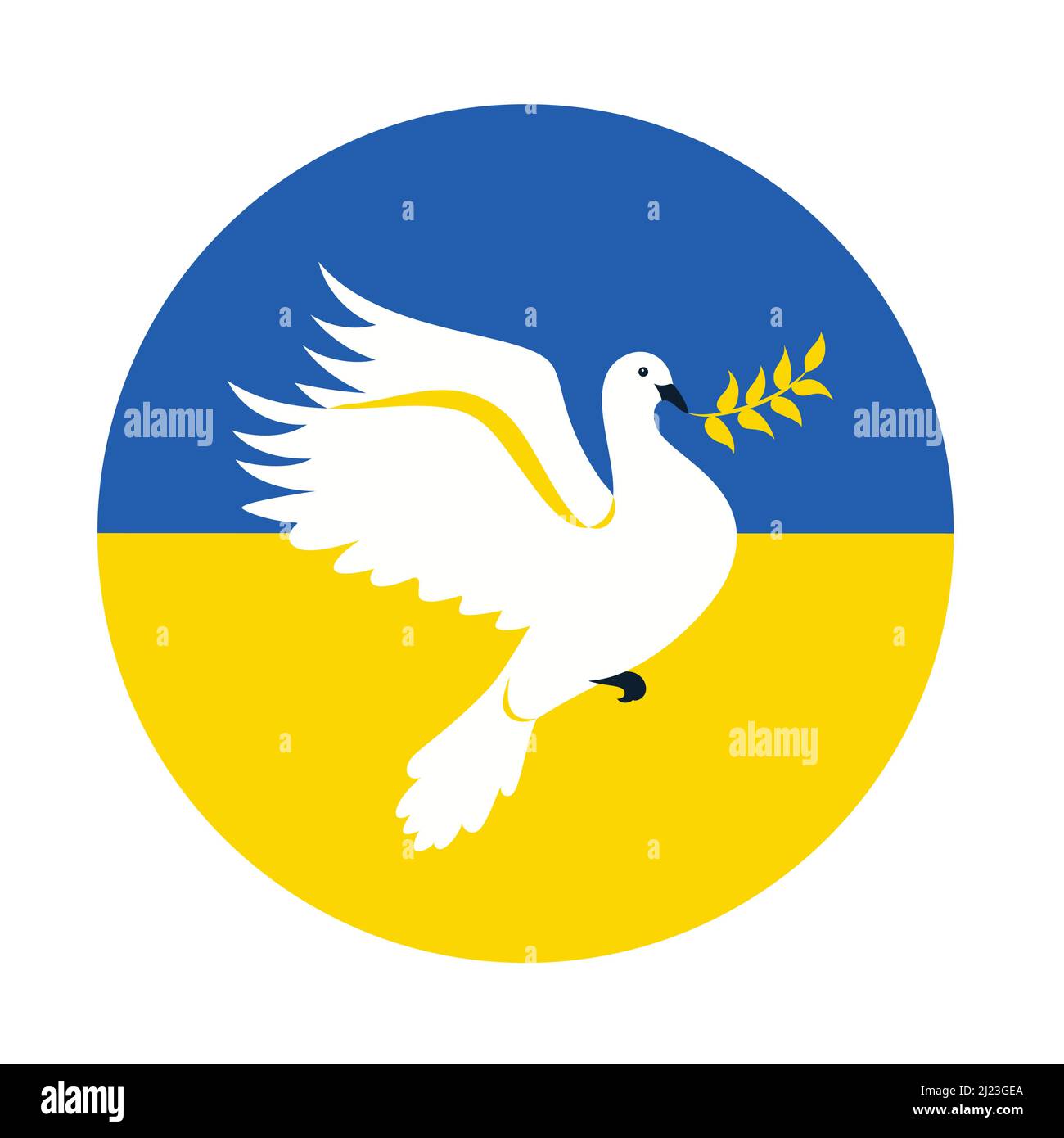 Peace in a modern abstract minimalist flat style Stock Vector Image ...