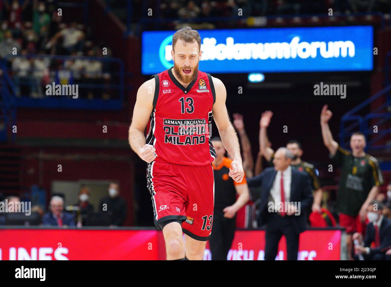 Mediolanum Forum, Milan, Italy, March 29, 2022, Sergio Rodriguez (AX ...